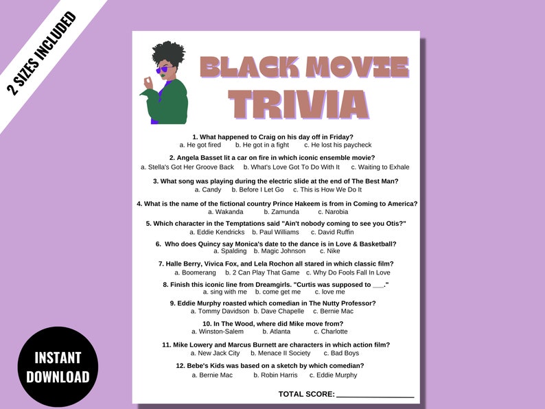Black Trivia, Black Movie Trivia, Black Culture, Black History Month ...