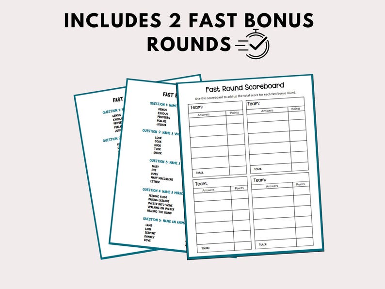 Bible Friendly Feud, Bible Feud, Fun Christian Games, Church Friendly ...