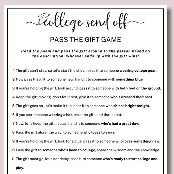 College Send Off - Etsy