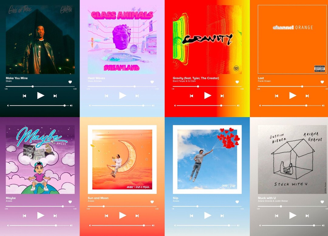 Customised Spotify Song Art - Etsy