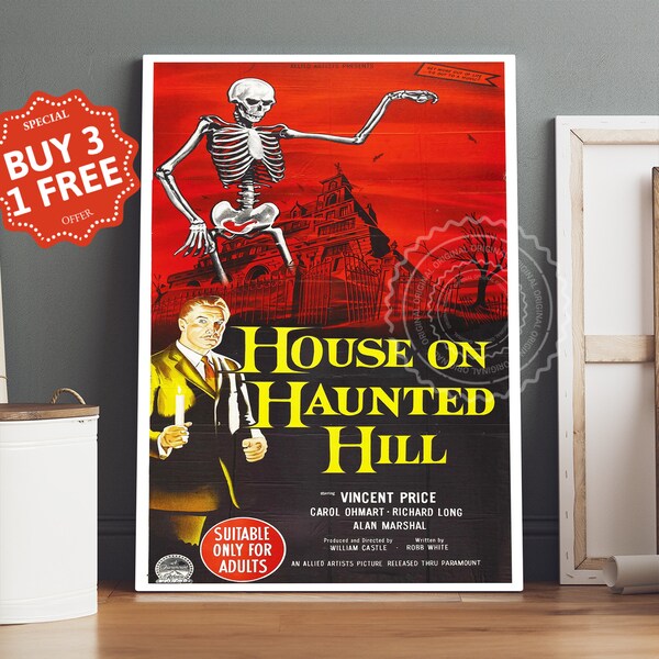 Haunted House Posters - Etsy
