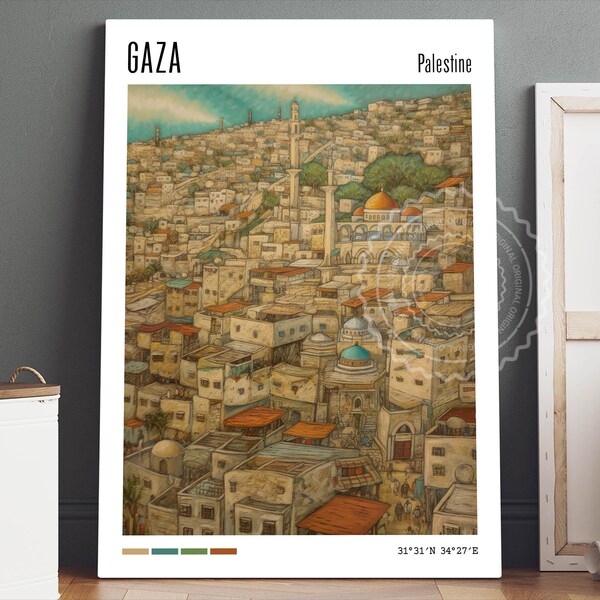 Gaza Art Canvas - Etsy