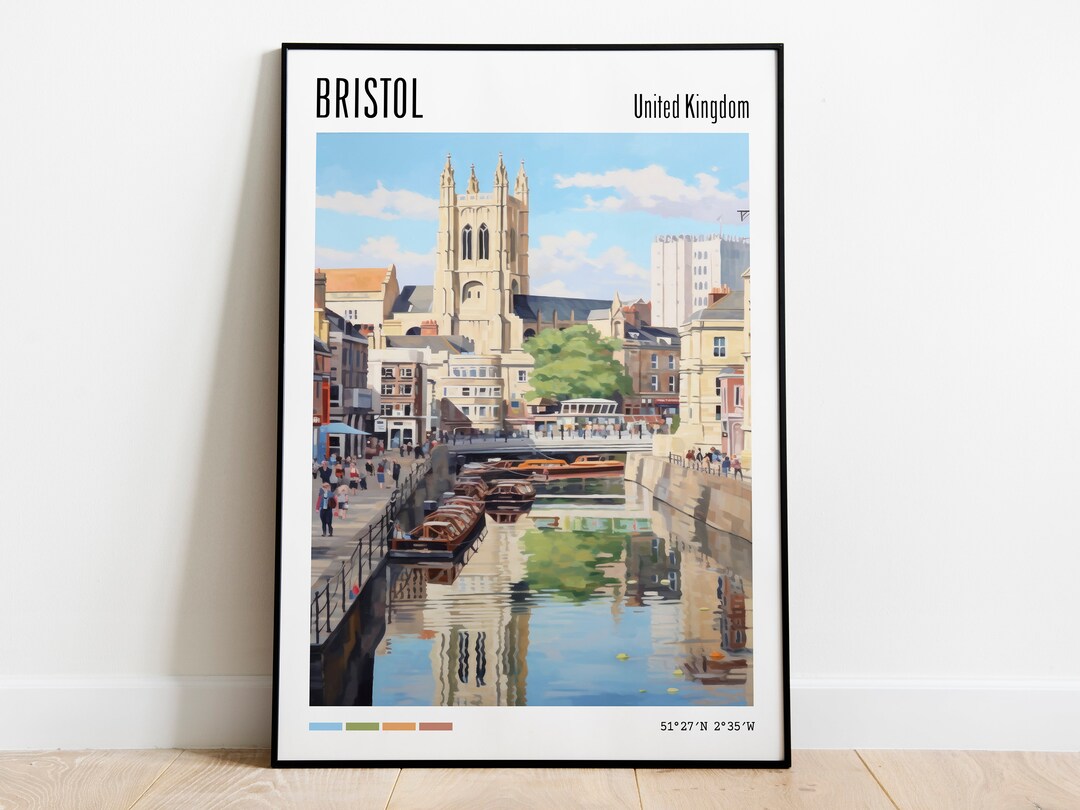 Bristol Poster Bristol Canvas Wall Art Bristol Print City - Etsy UK