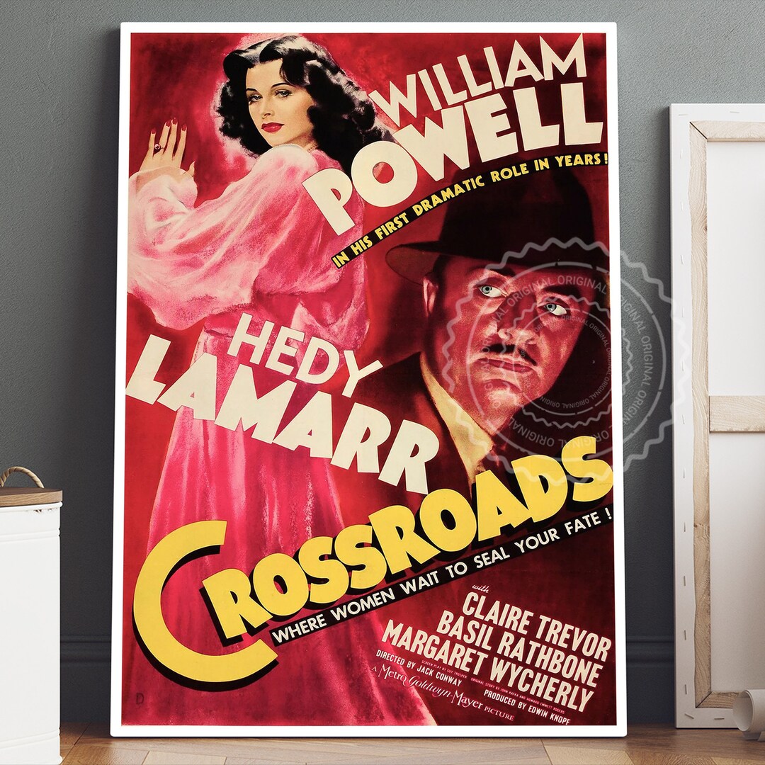 Crossroads Movie Poster Canvas, Retro Vintage Movie Poster, Canvas Wall ...