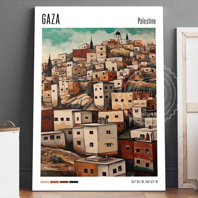 Gaza Art Canvas - Etsy