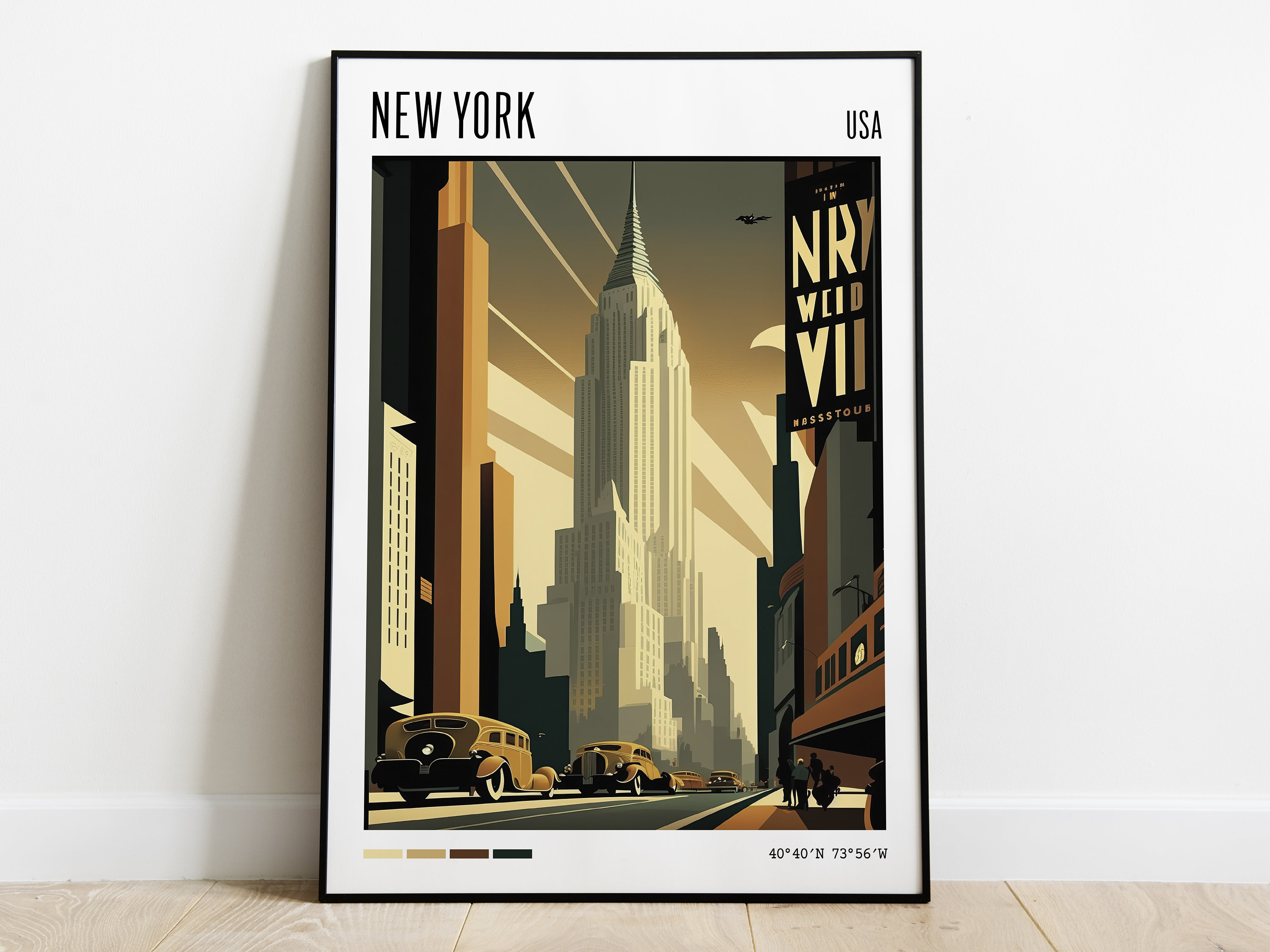 Art Deco Cityscape Poster