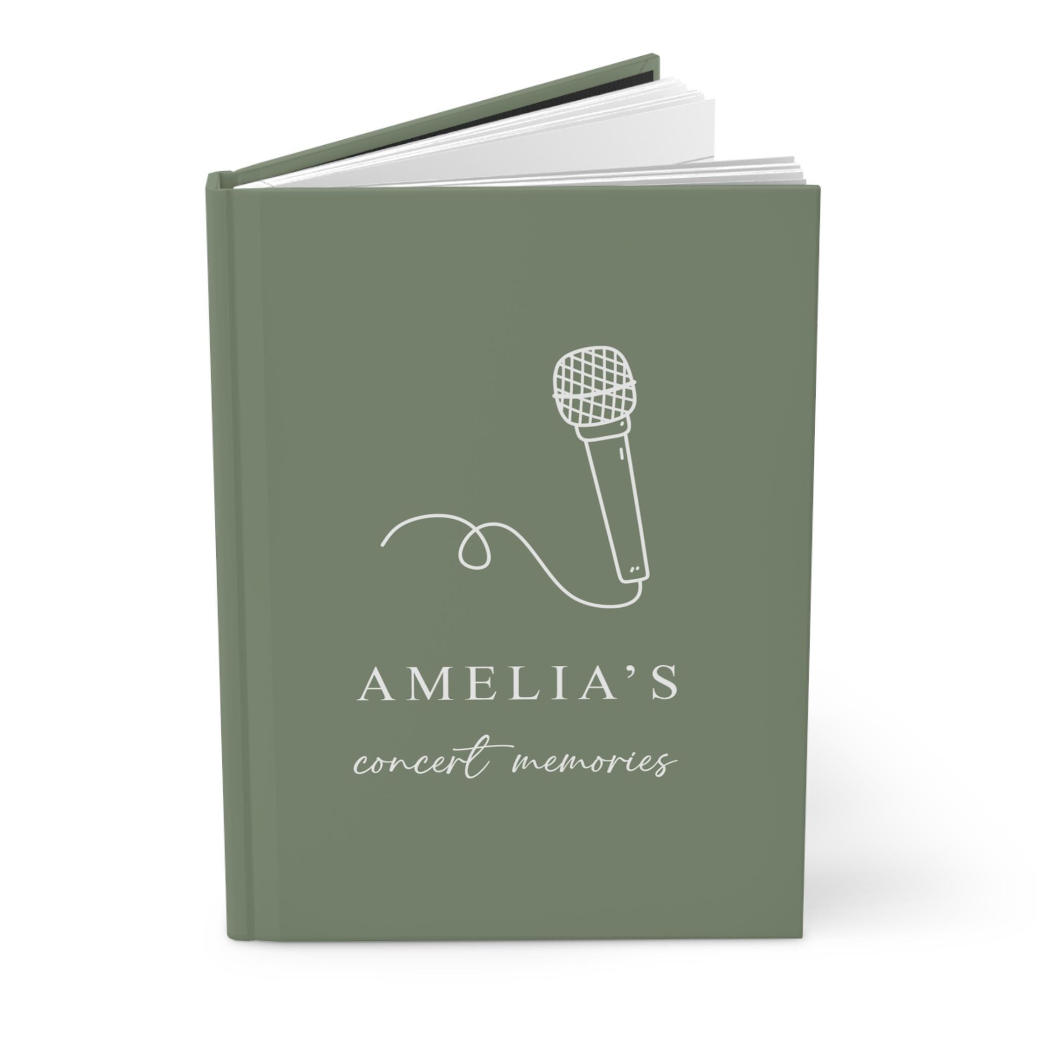 Concerts Memories Custom Notebook, Custom Christmas Gift, Personalized ...