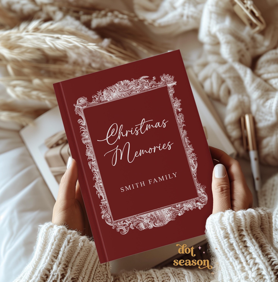 Christmas Memories Journal, Personalized Family Christmas Notebook ...