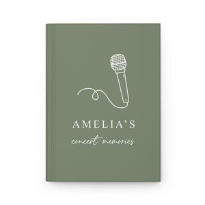 Concerts Memories Custom Notebook, Custom Christmas Gift, Personalized ...