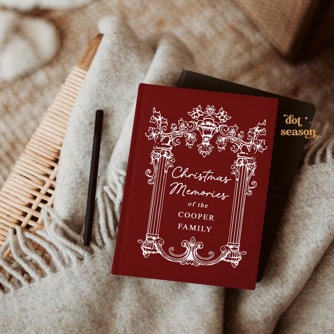 Christmas Memory Book, Christmas Family Memories, Personalized Family ...
