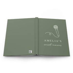 Concerts Memories Custom Notebook, Custom Christmas Gift, Personalized ...