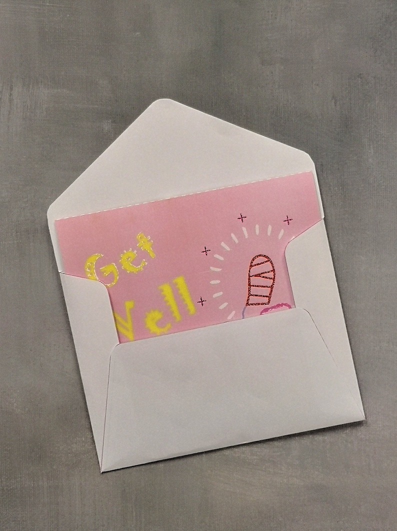 Printable GET WELL SOON Card, With Envelope Instant Download Pdf ...