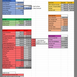 Real Estate Calculator Residential Focused Rental Property Calculator ...