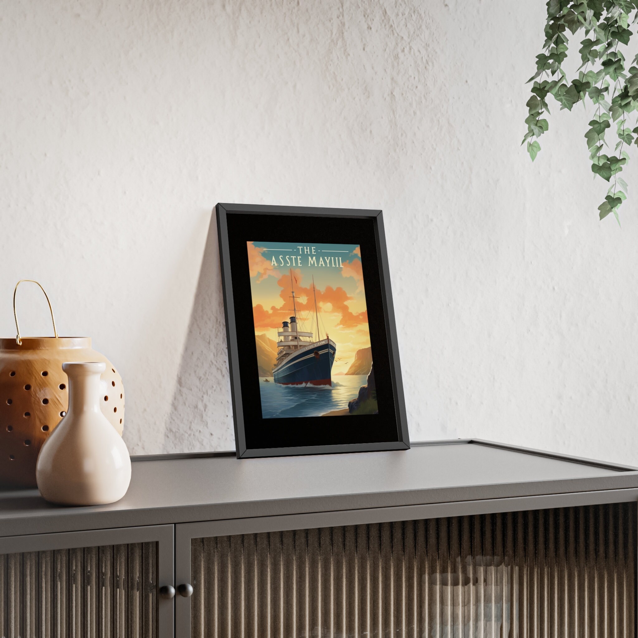 Coastal Nostalgia: Maritime-themed Poster With Beachy Vibes Poster With ...