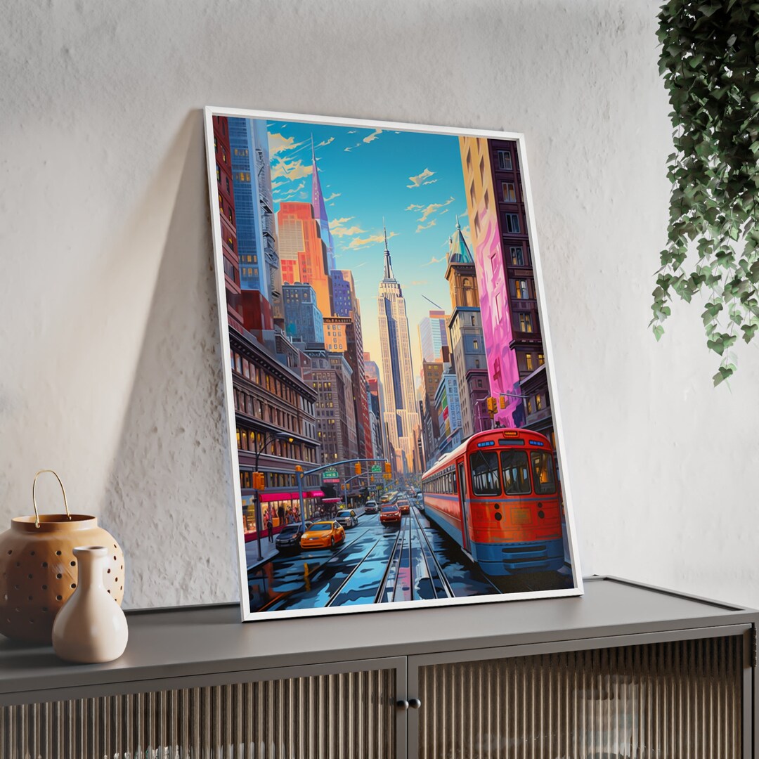 City Pulse: Vibrant Posters Capturing the Energy of Urban Life Poster ...