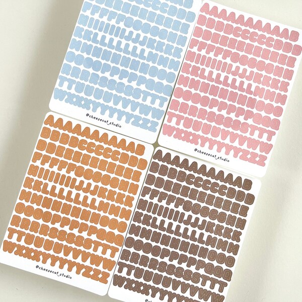 Letter Stickers - Etsy