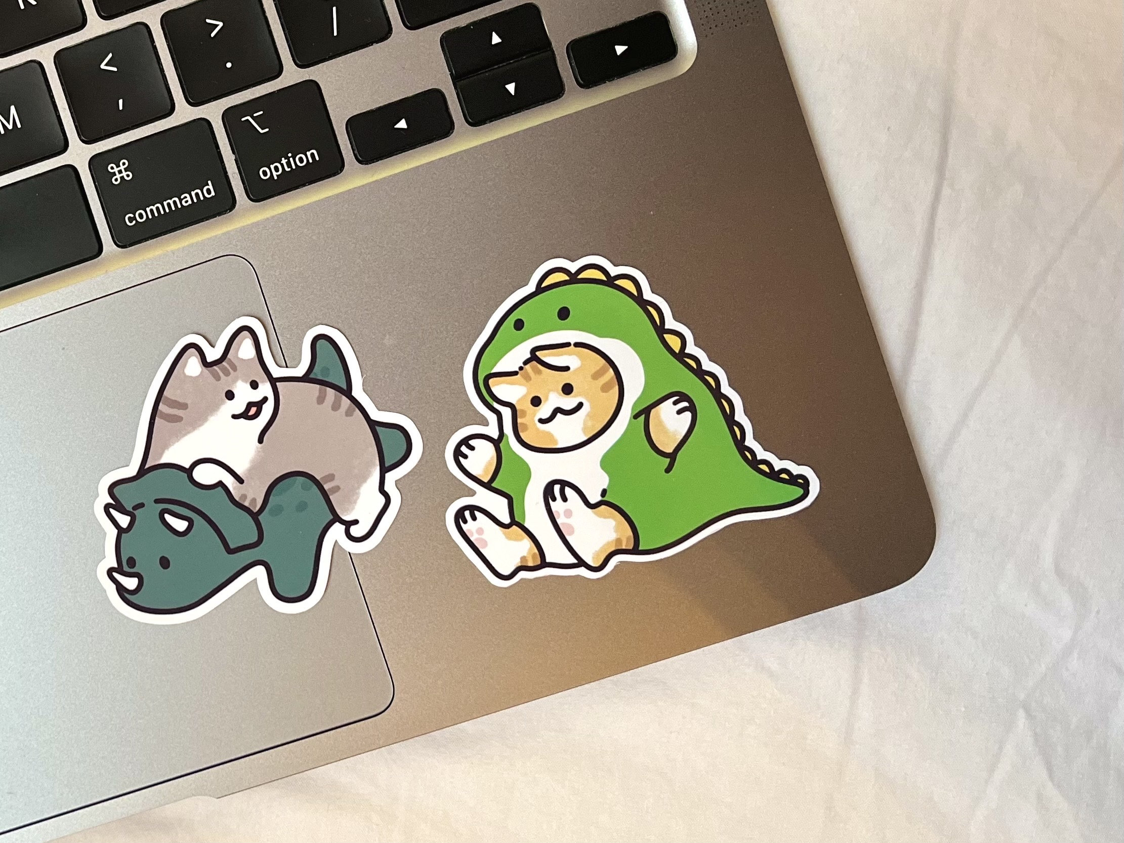 Dino-cat Stickers Dinosaur Sticker, Cat Sticker Laptop Stickers, Cute ...