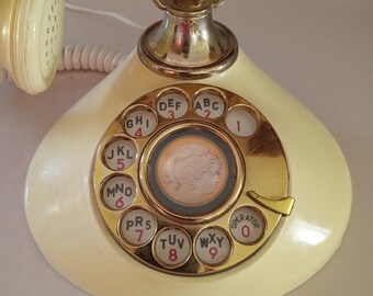 Vintage Princess Rotary Phone - Etsy