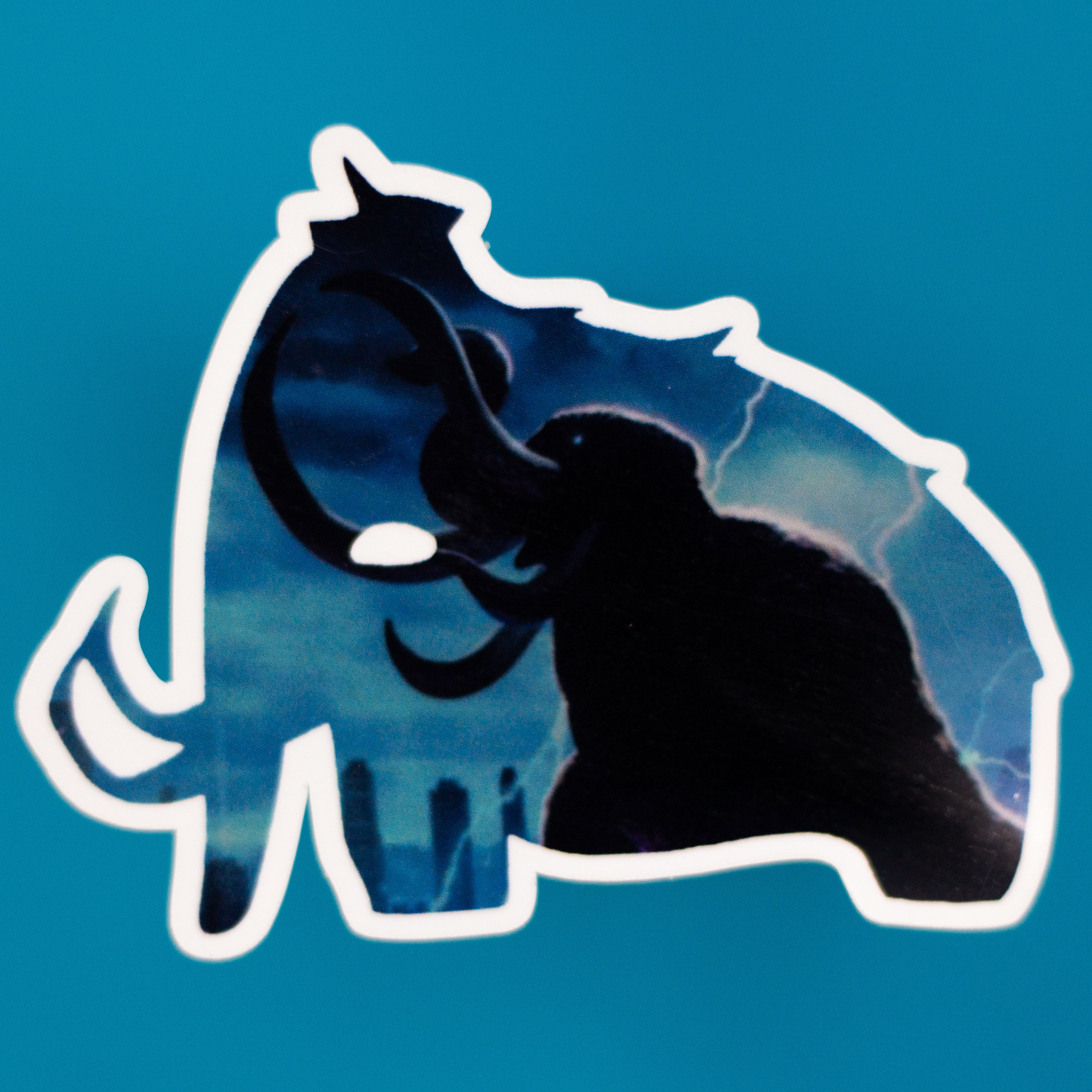 Wooli Mammoth Lightning Logo Sticker - Etsy