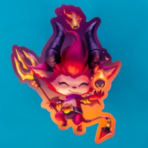 Chibi Little Devil Teemo Sticker - Etsy
