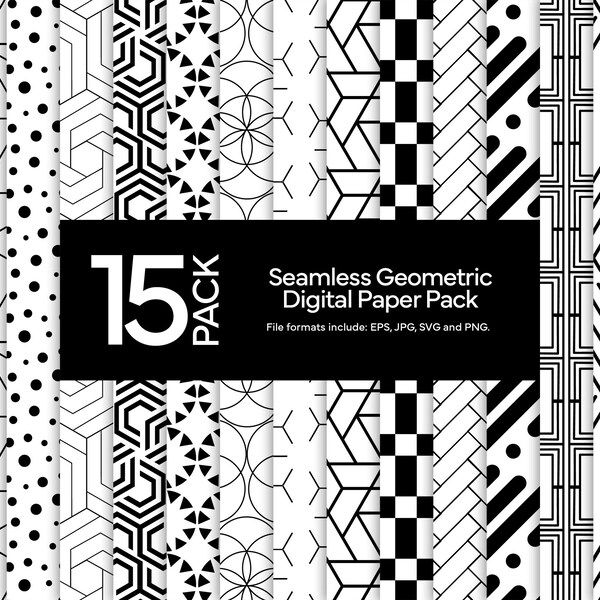 Geometric Nature Print Digital Download - Etsy