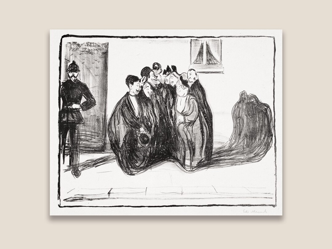 After the Party by Edvard Munch, Gallery Quality Reproduction Wall Art ...