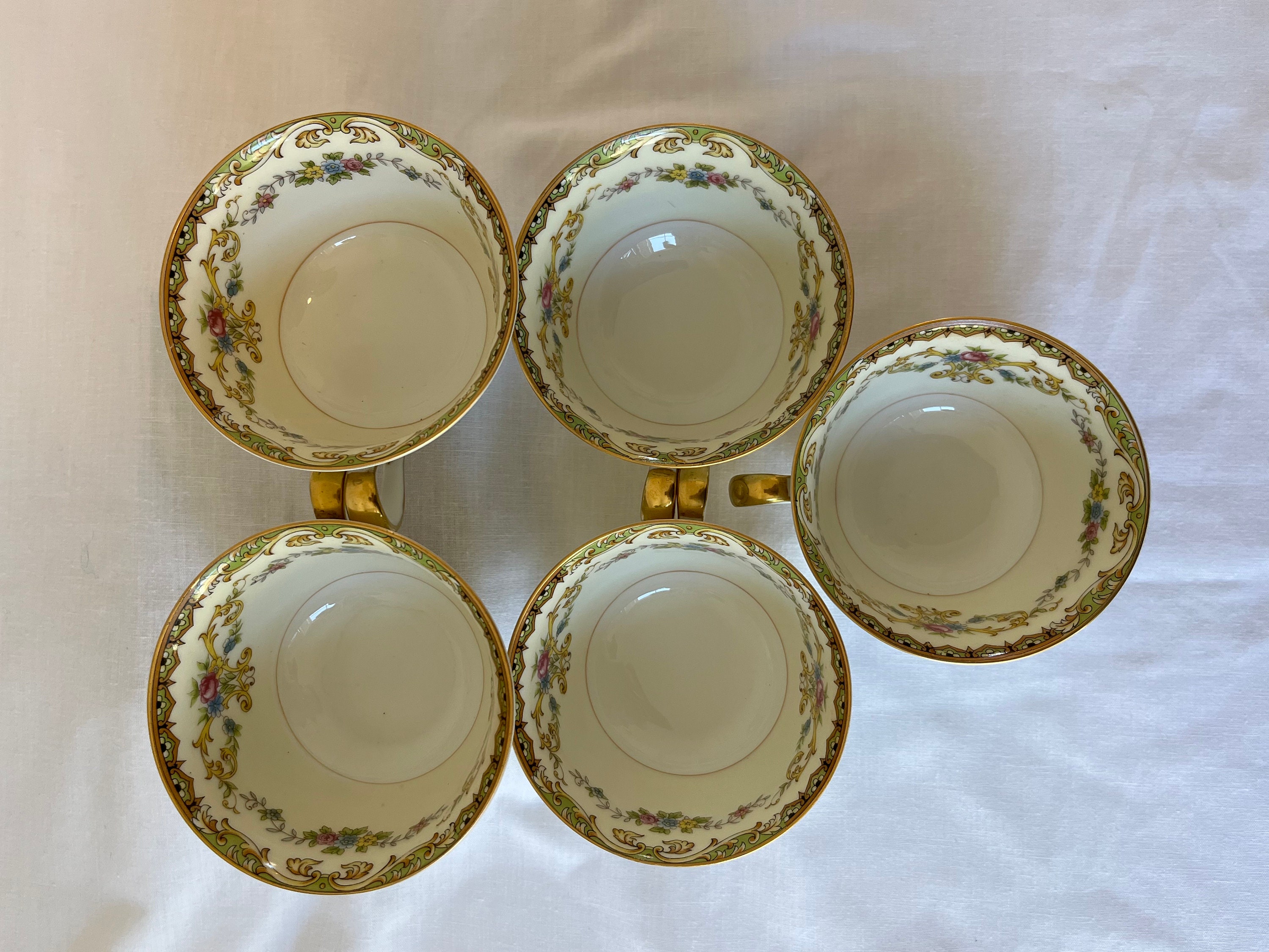 Vintage Noritake Eureka Cups Noritake Coffee Teacups Gold - Etsy