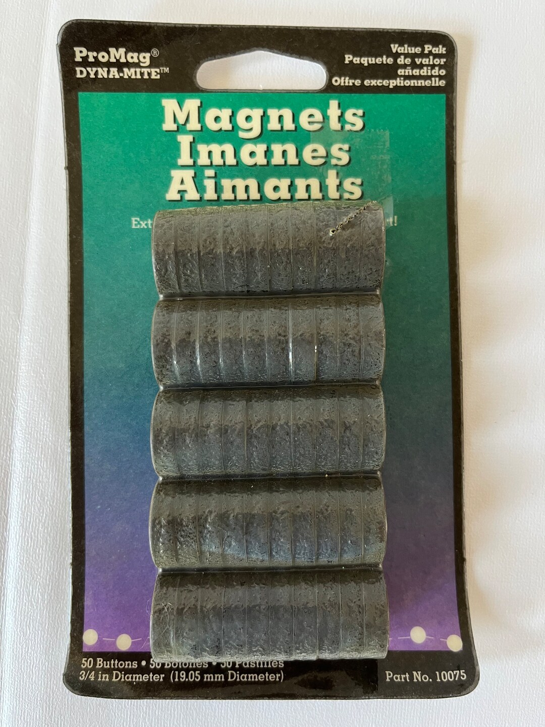 Dyna-mite Magnets Packages of 3/4 Button and Flexible Magnets 50 Pieces ...