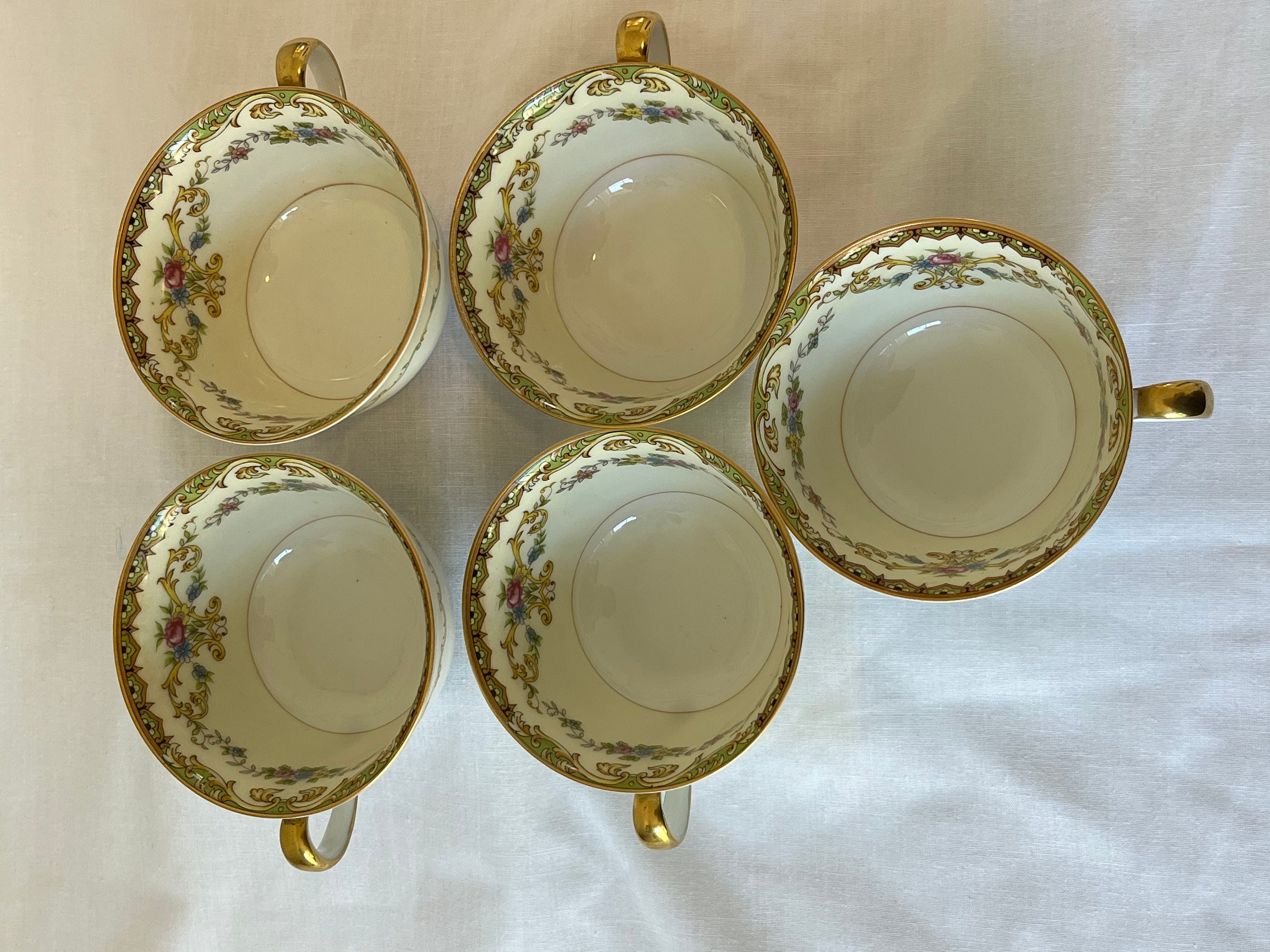 Vintage Noritake Eureka Cups Noritake Coffee Teacups Gold - Etsy