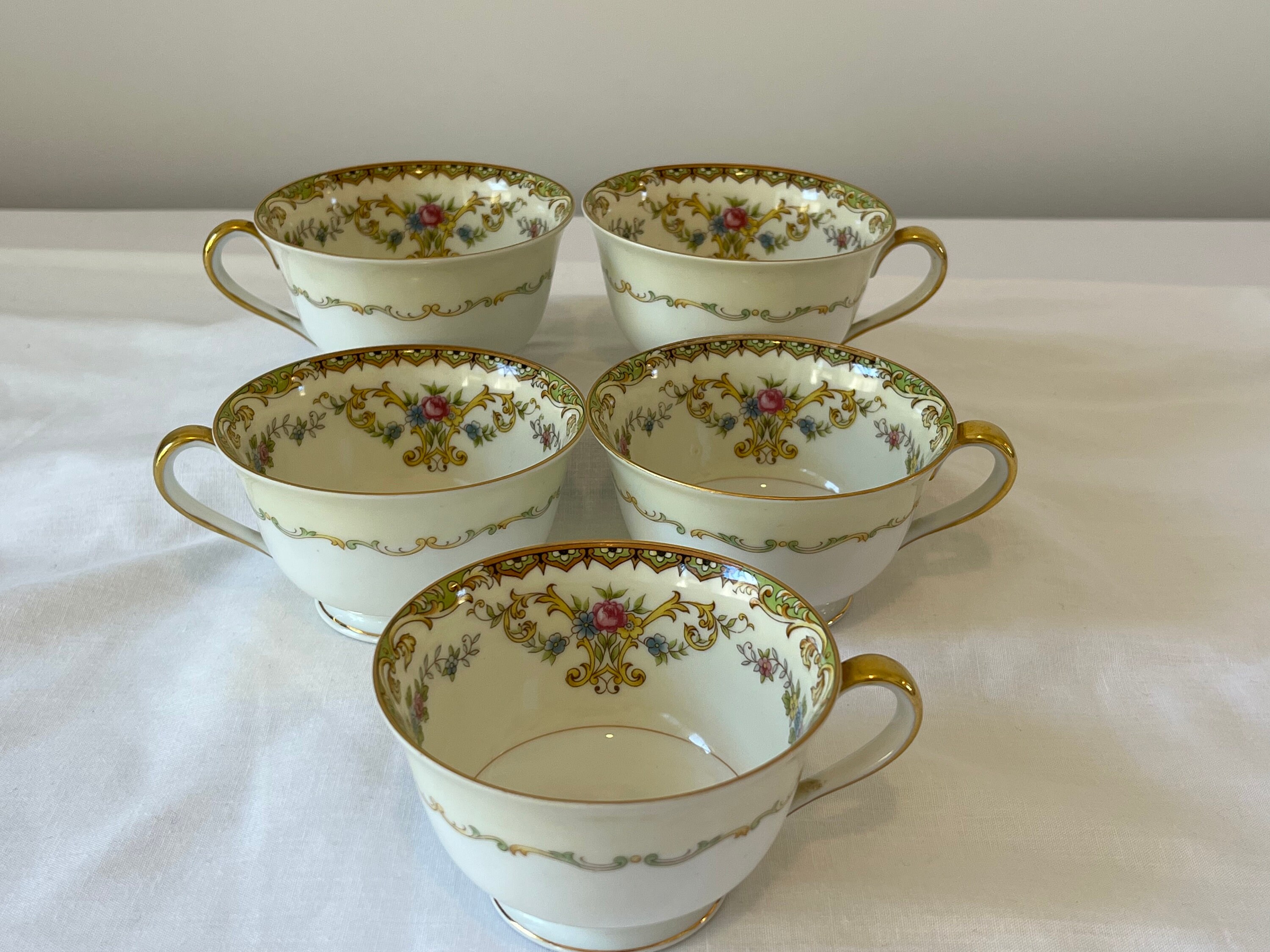 Vintage Noritake Eureka Cups Noritake Coffee Teacups Gold - Etsy