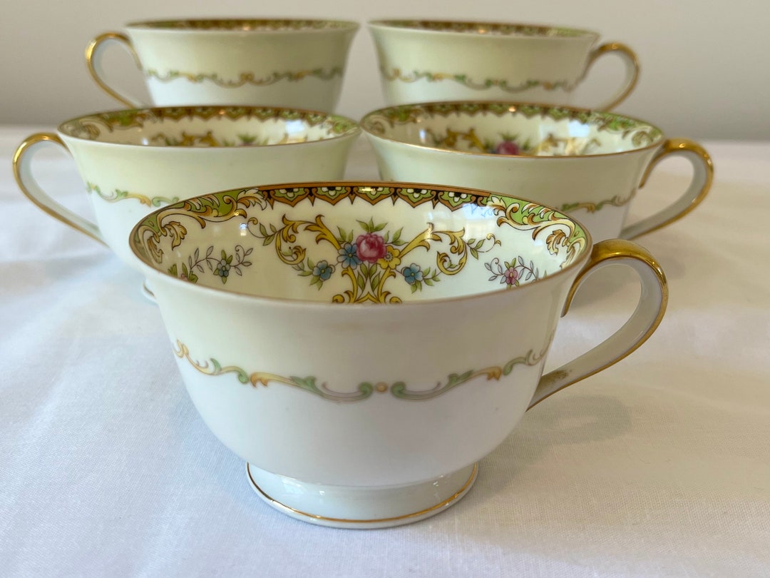 Vintage Noritake Eureka Cups Noritake Coffee Teacups Gold - Etsy
