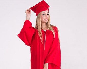 Graduation Red Dress - Etsy