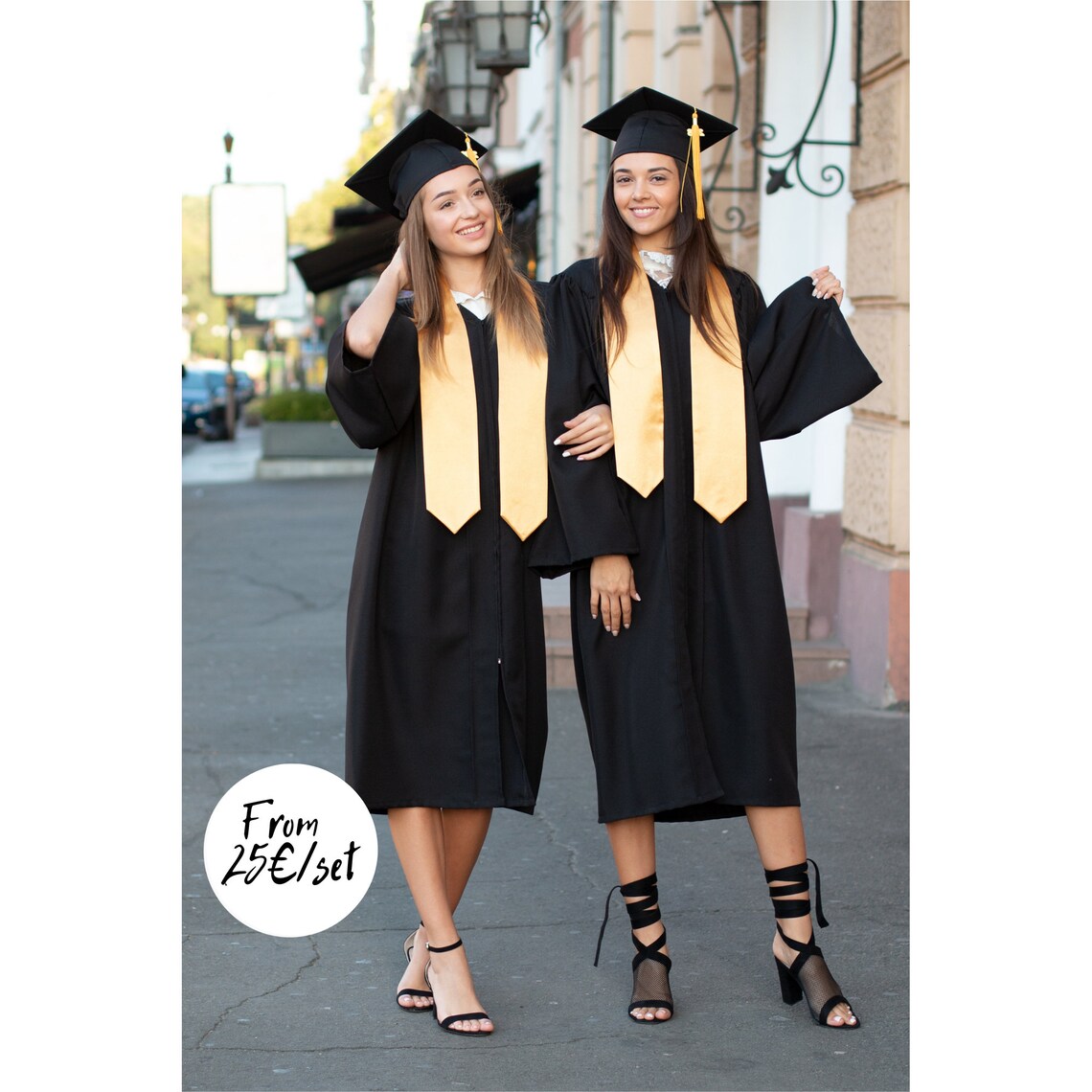 Matte Graduation Gown Set - Graduation Gown - Academic Dress - Matte ...