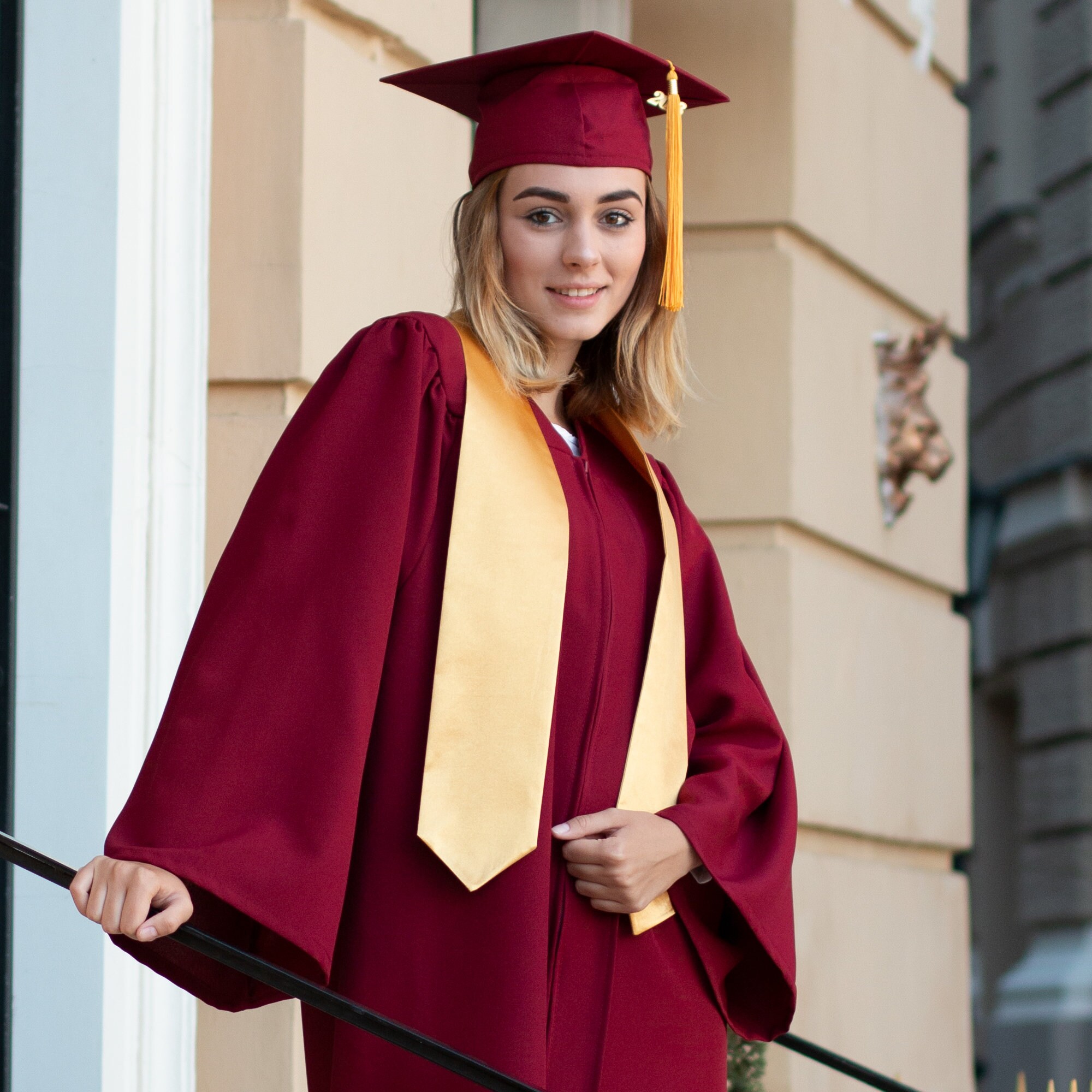 Matte Graduation Gown Set Graduation Gown Academic Dress Matte ...