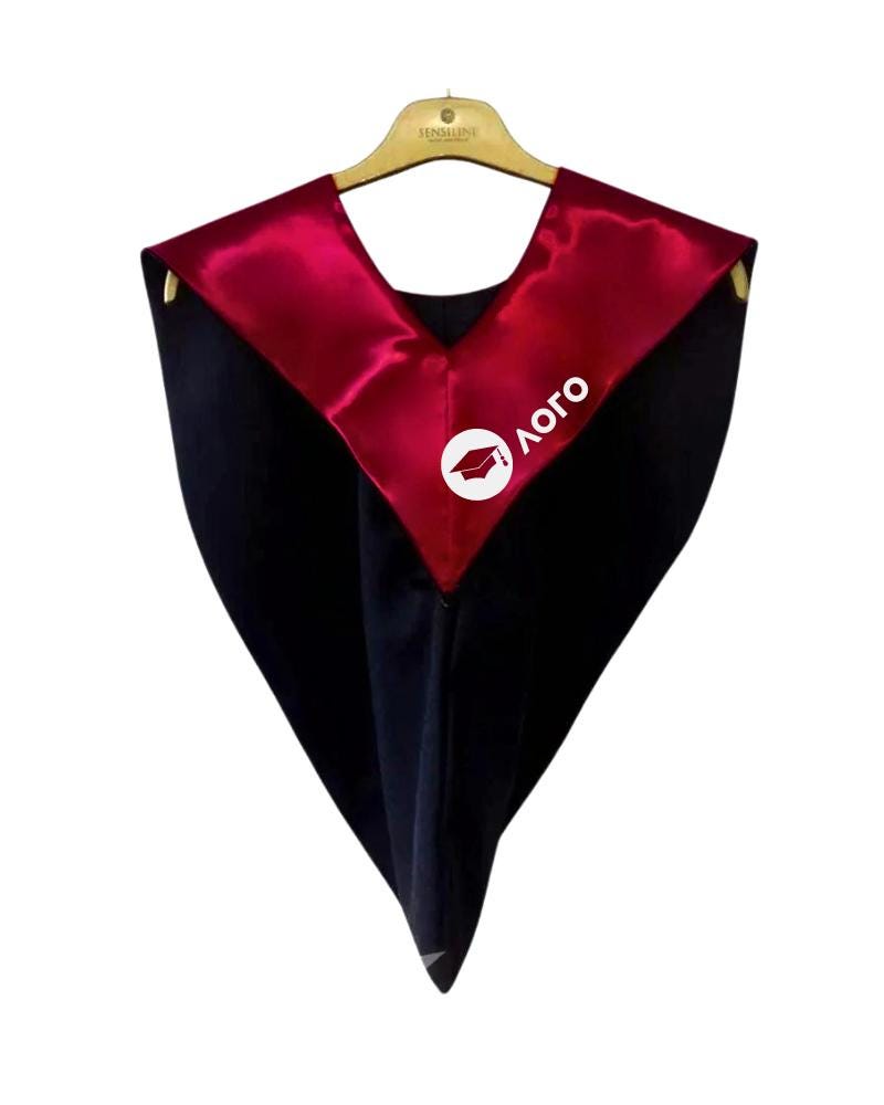 Graduation Hood With Sticker - Personalized Academic Hood- Master ...