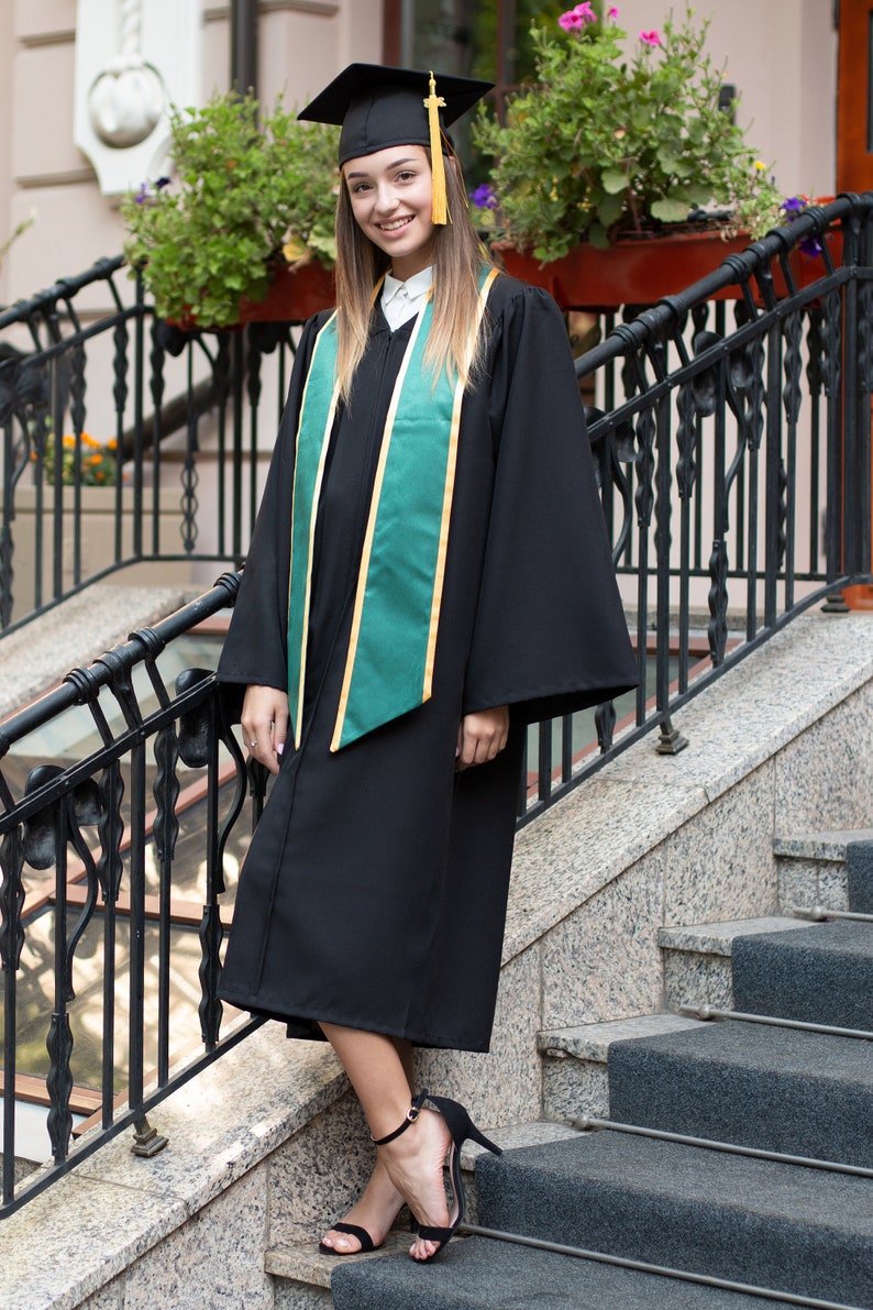 Matte Graduation Gown Set - Graduation Gown - Academic Dress - Matte ...