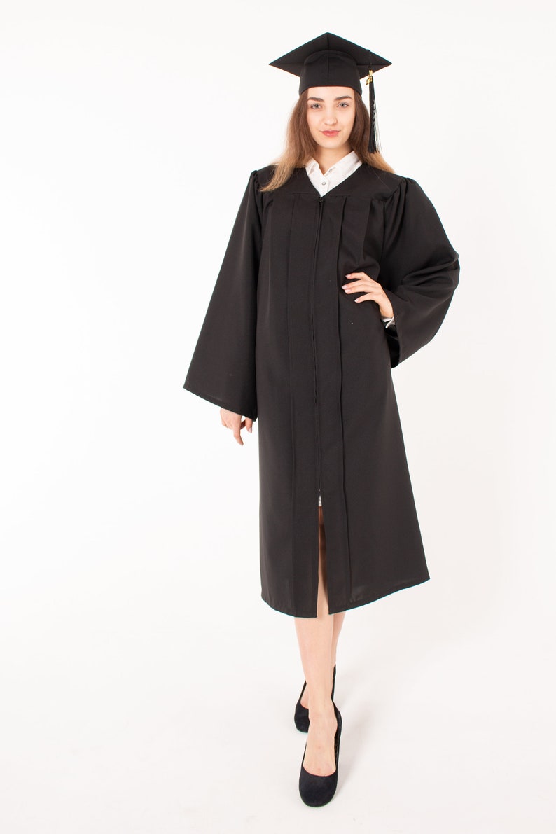 Matte Graduation Gown Set - Graduation Gown - Academic Dress - Matte ...