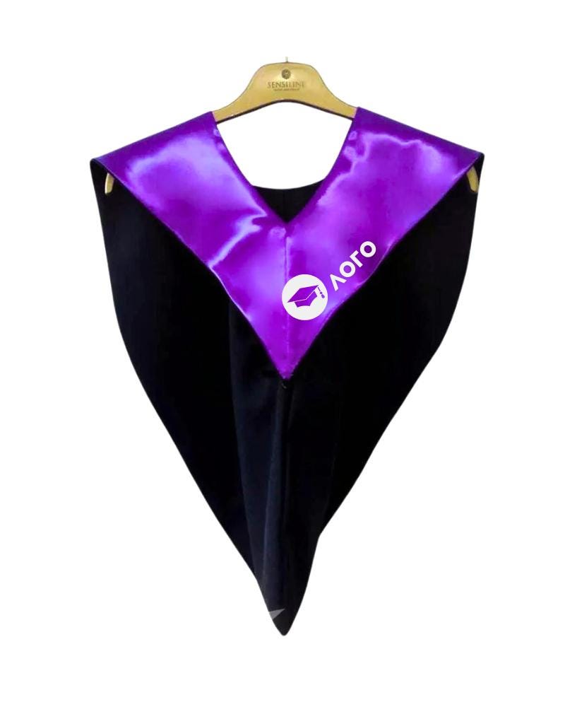 Graduation Hood With Sticker - Personalized Academic Hood- Master ...