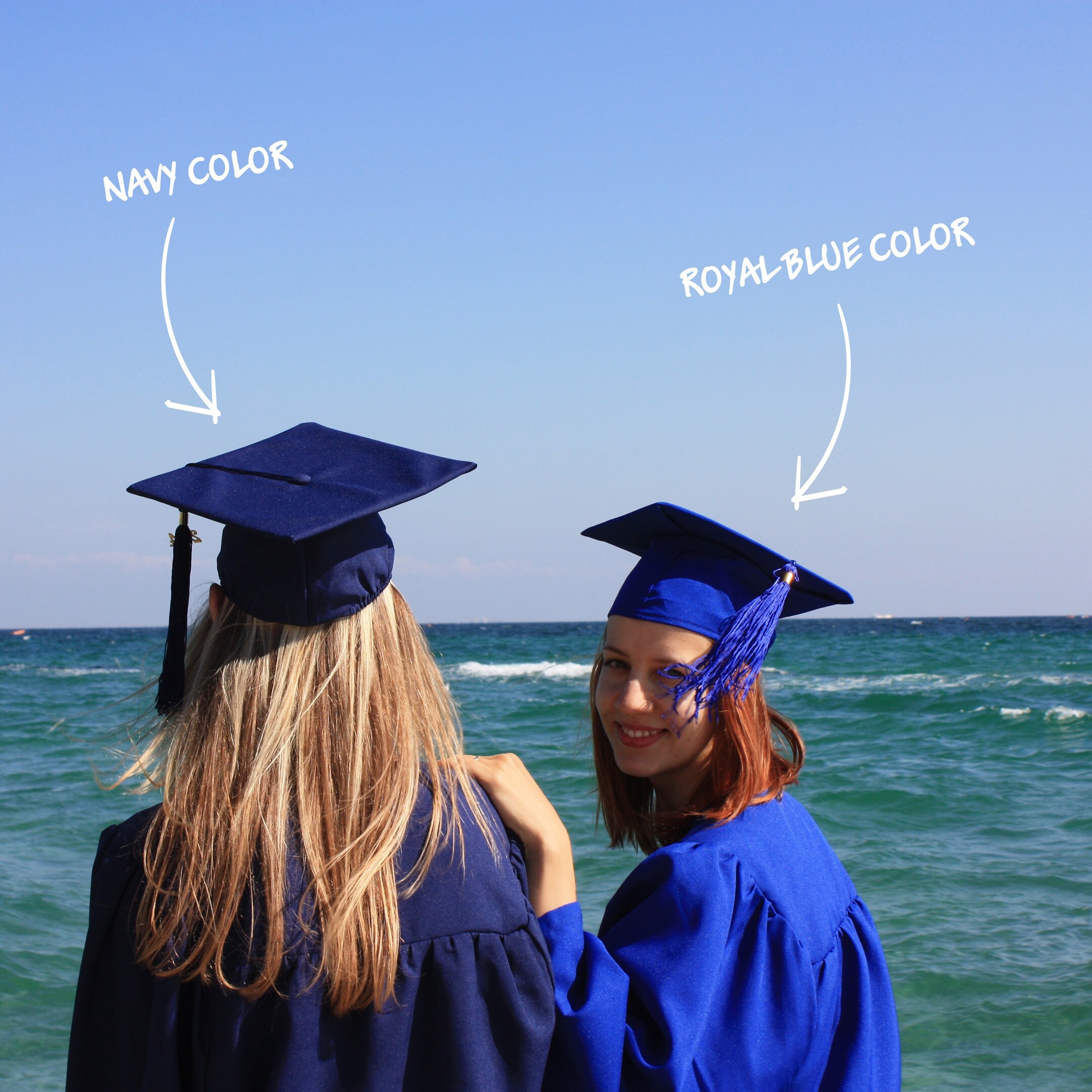 Matte Graduation Gown Set Graduation Gown Academic Dress Matte ...