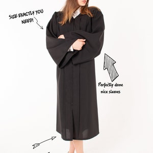 Matte Graduation Gown Set - Graduation Gown - Academic Dress - Matte ...