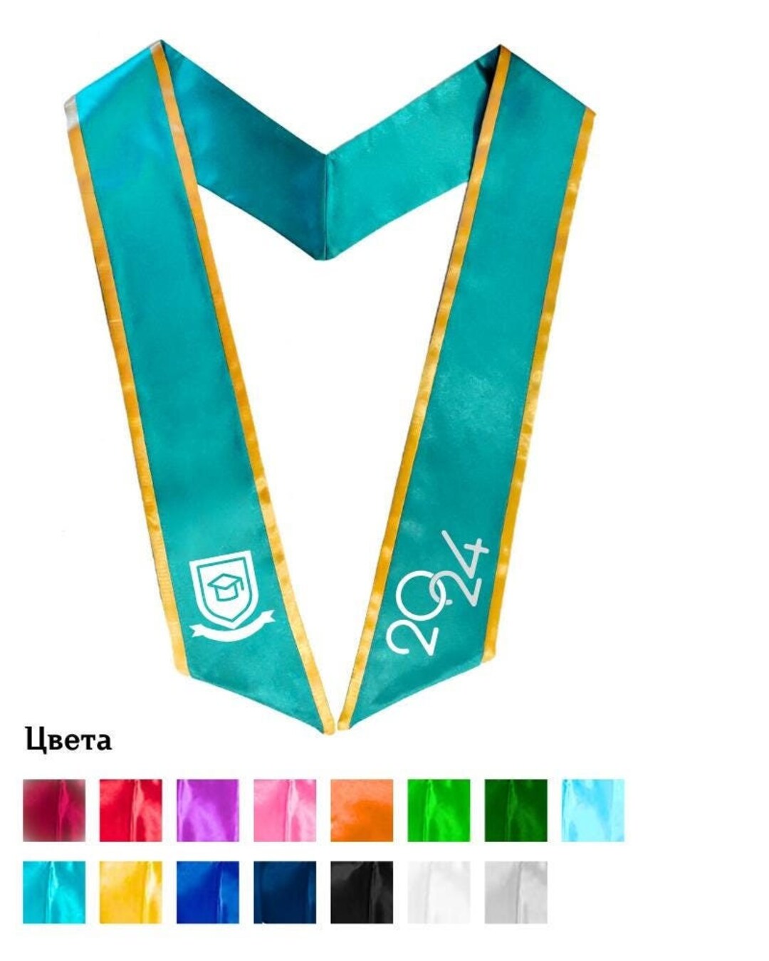 Custom Graduation Stole From 10 Pcs- Personalized Graduation Stole ...