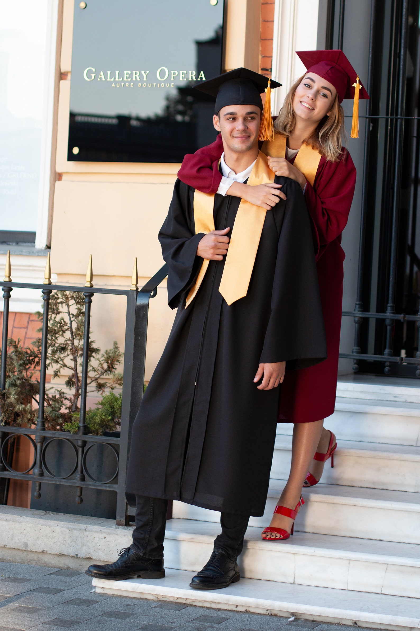 Matte Graduation Gown Set - Graduation Gown - Academic Dress - Matte ...