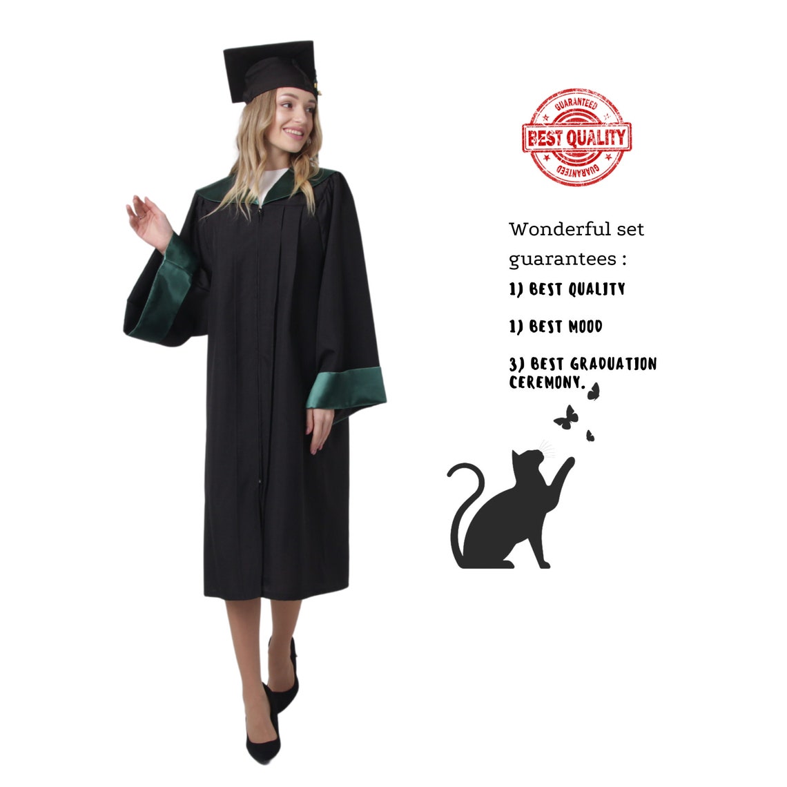 Graduation Gown - Academic Dress - Academic Robes - Graduate Gown ...