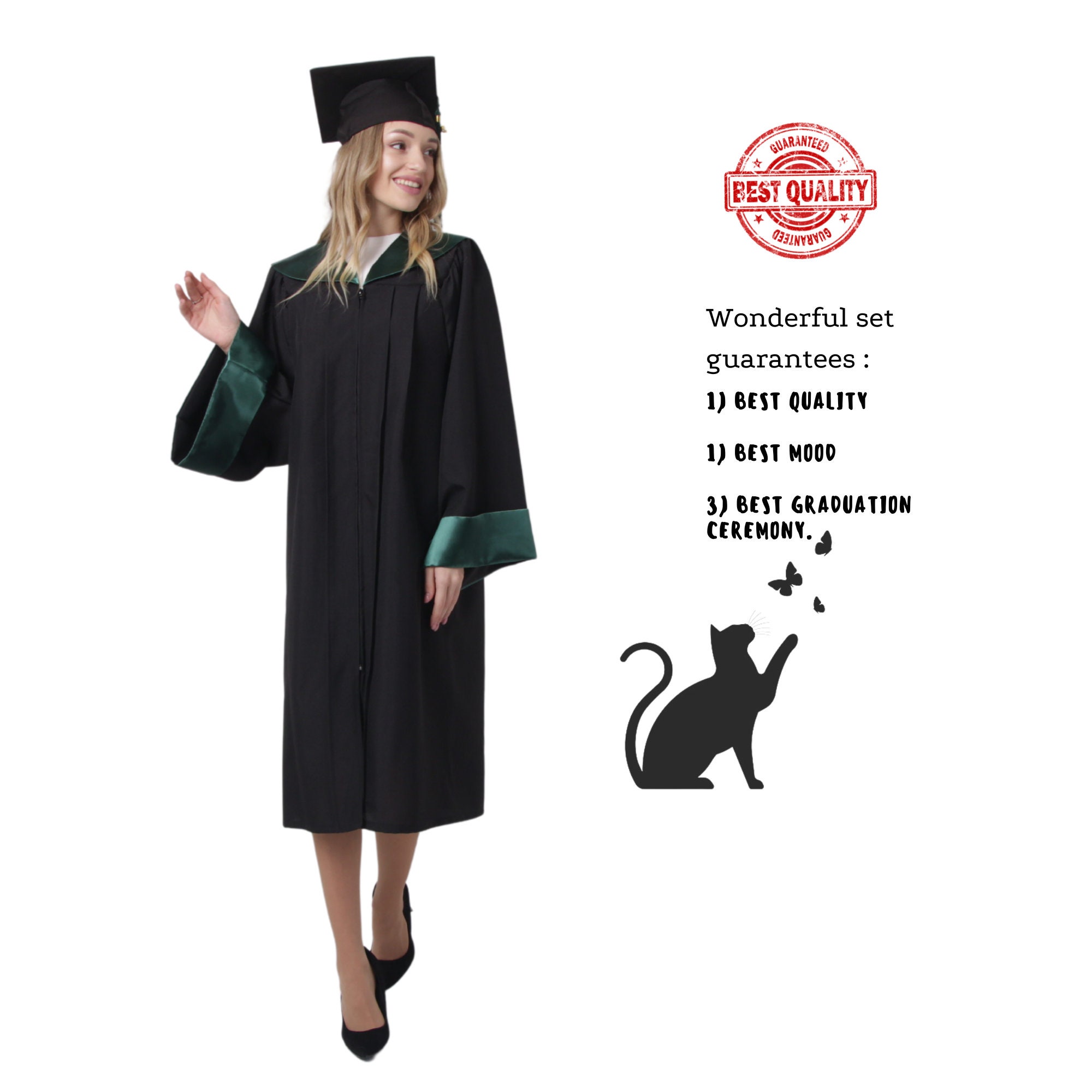 Graduation Gown - Academic Dress - Academic Robes - Graduate Gown ...