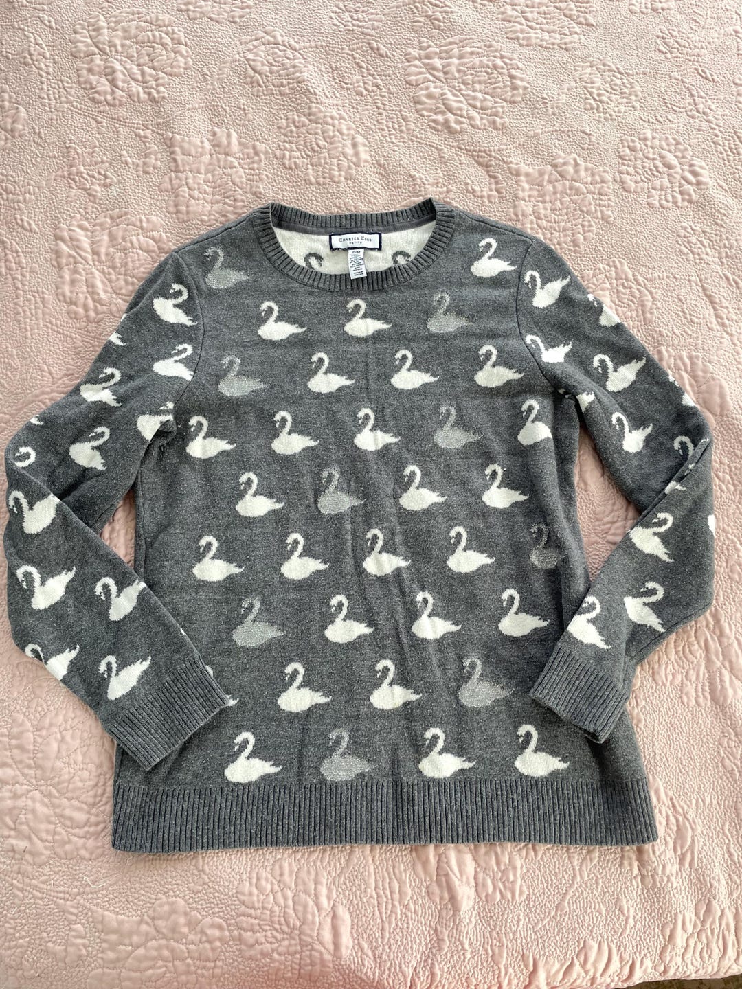 Princess Diana - Core Intarsia Black Swan Black Sheep Sweater - Etsy