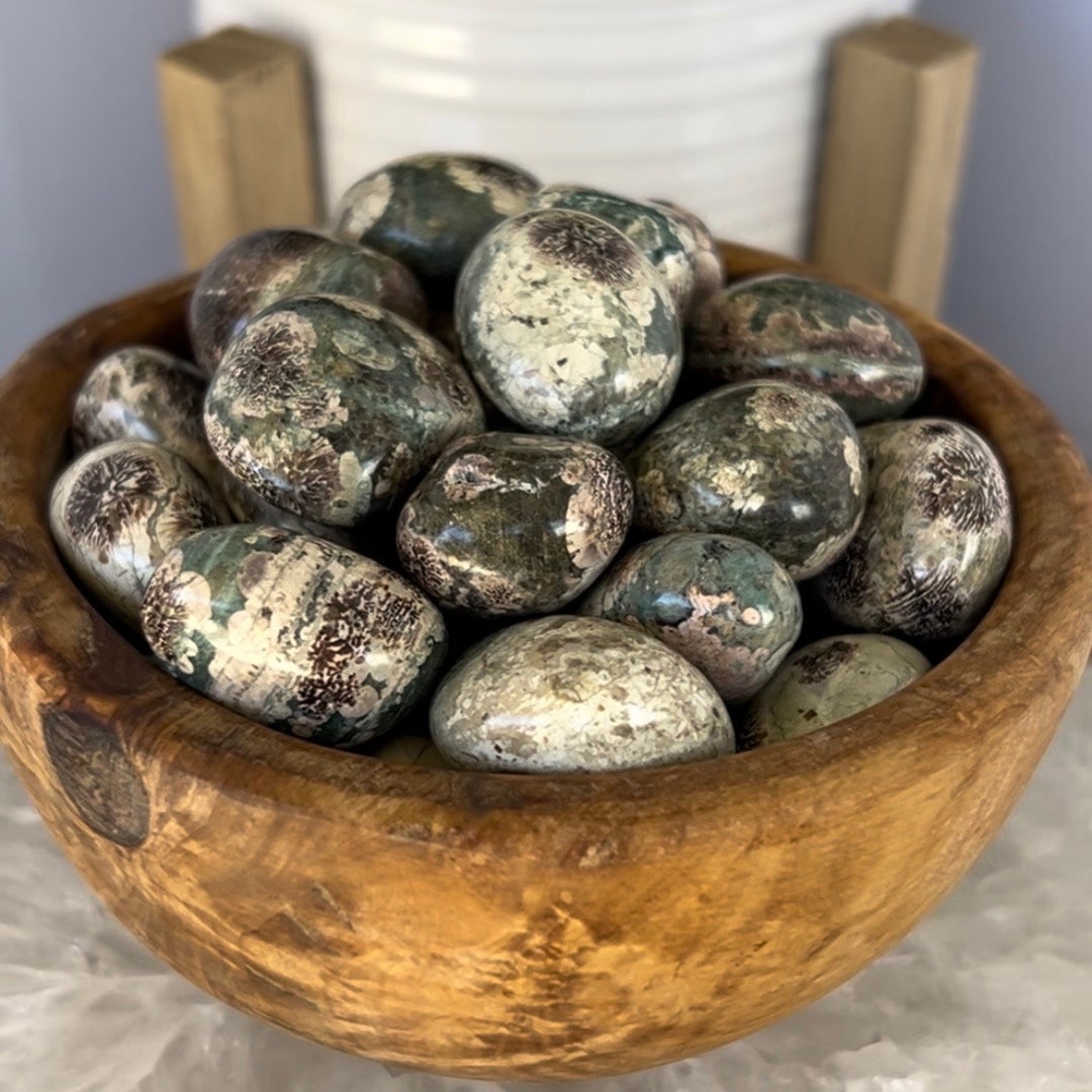 Sakura Agate Tumbles / Russian Flower Agate Tumbles / Crystal Tumbles ...