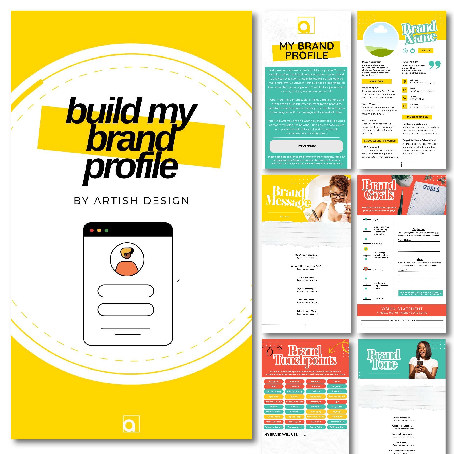 Build Your Brand Profile | Branding Workbook - Etsy