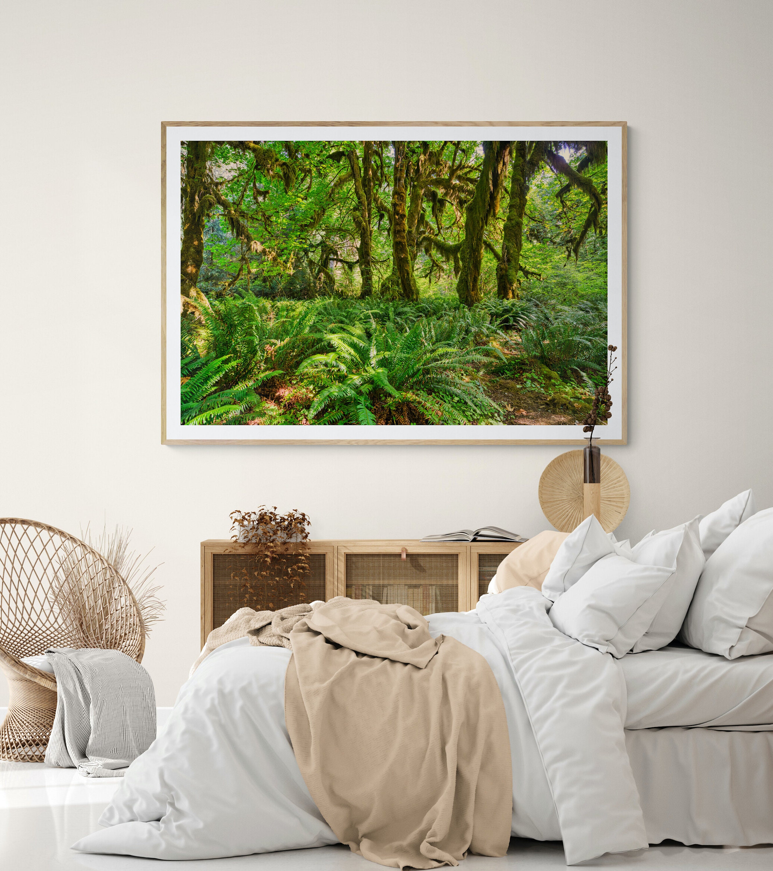 Hoh Rainforest at Olympic National Park, Washington, Landscape Print ...