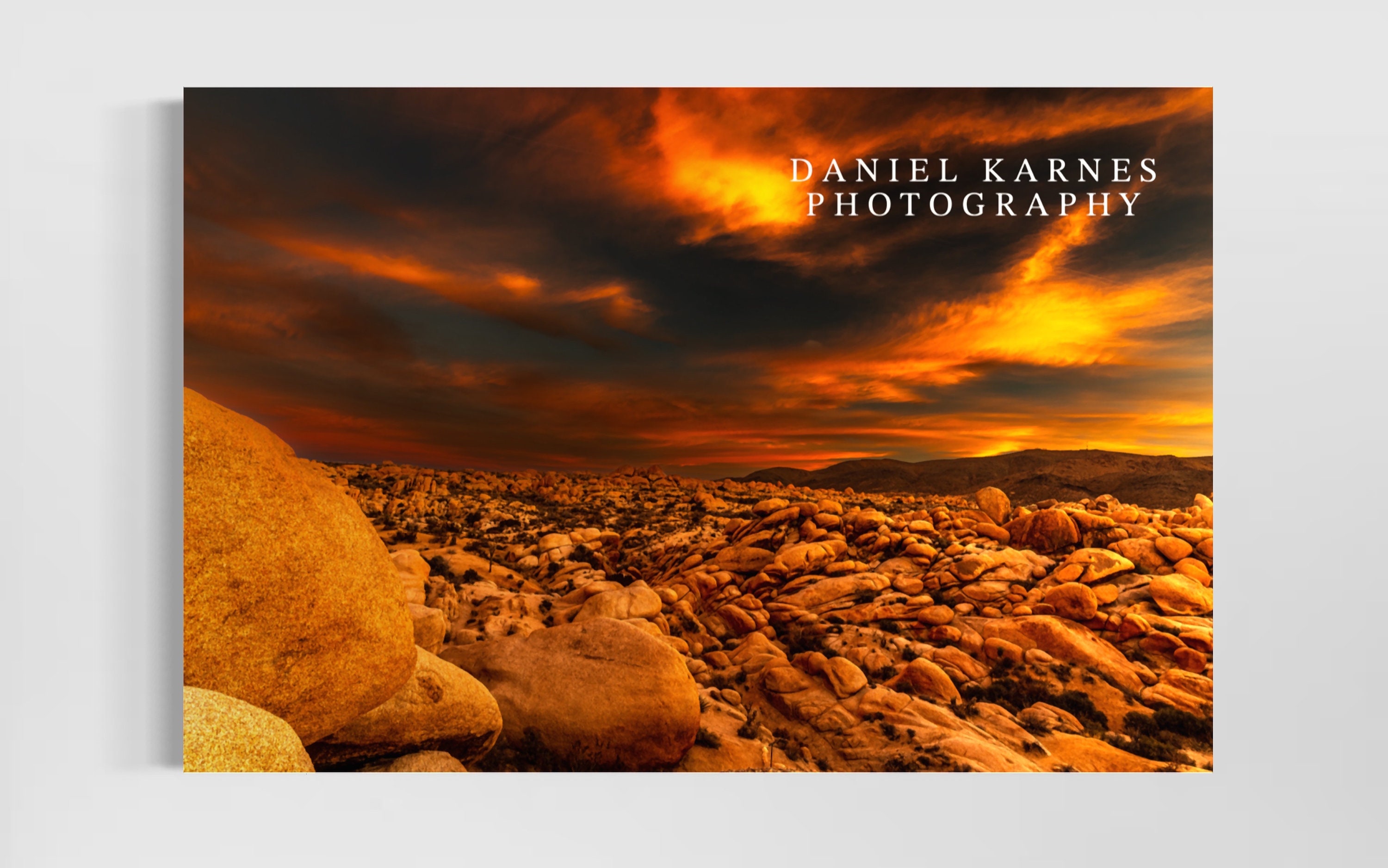 Deserts Sun Rise Joshua National Park Rock Wall Art Framed - Etsy