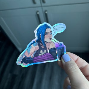 Jinx Vinyl Sticker 3 Variations Arcane Sticker Hey Chuck - Etsy